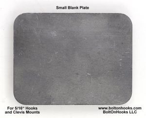 Small Blank Plate - BoltOnHooks LLC