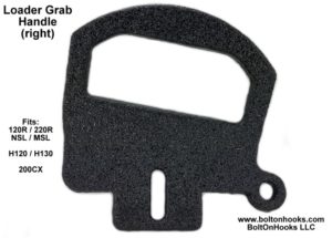 Loader Grab Handle - JD H120 / 120R NSL Loaders - BoltOnHooks LLC